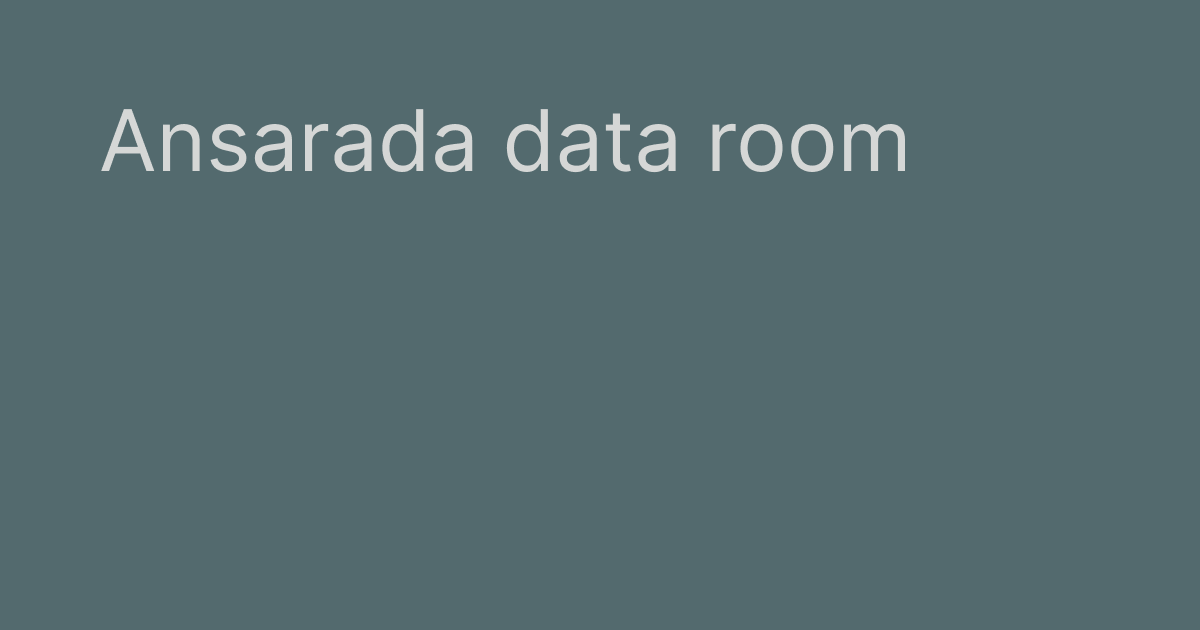 Ansarada Data Room: Pricing, Features & Alternatives (2026)
