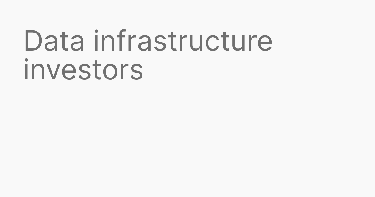 20 Best Data Infrastructure Investors Subsidizing Dev Tools