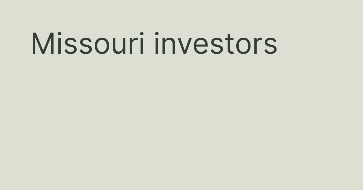 18+ Active Investors Energizing Missouri Startups in 2026