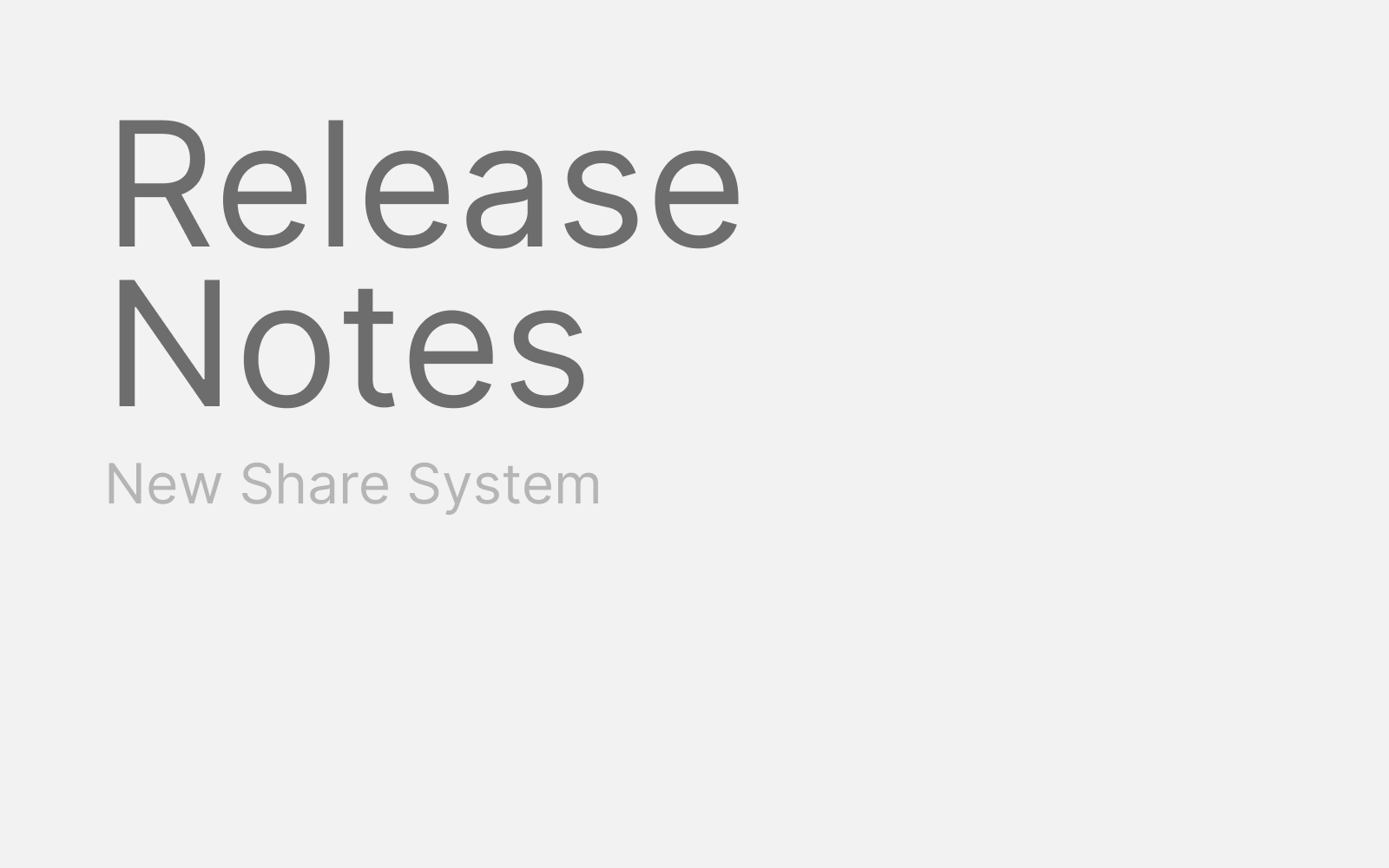 Product Updates - New Share System | Ellty